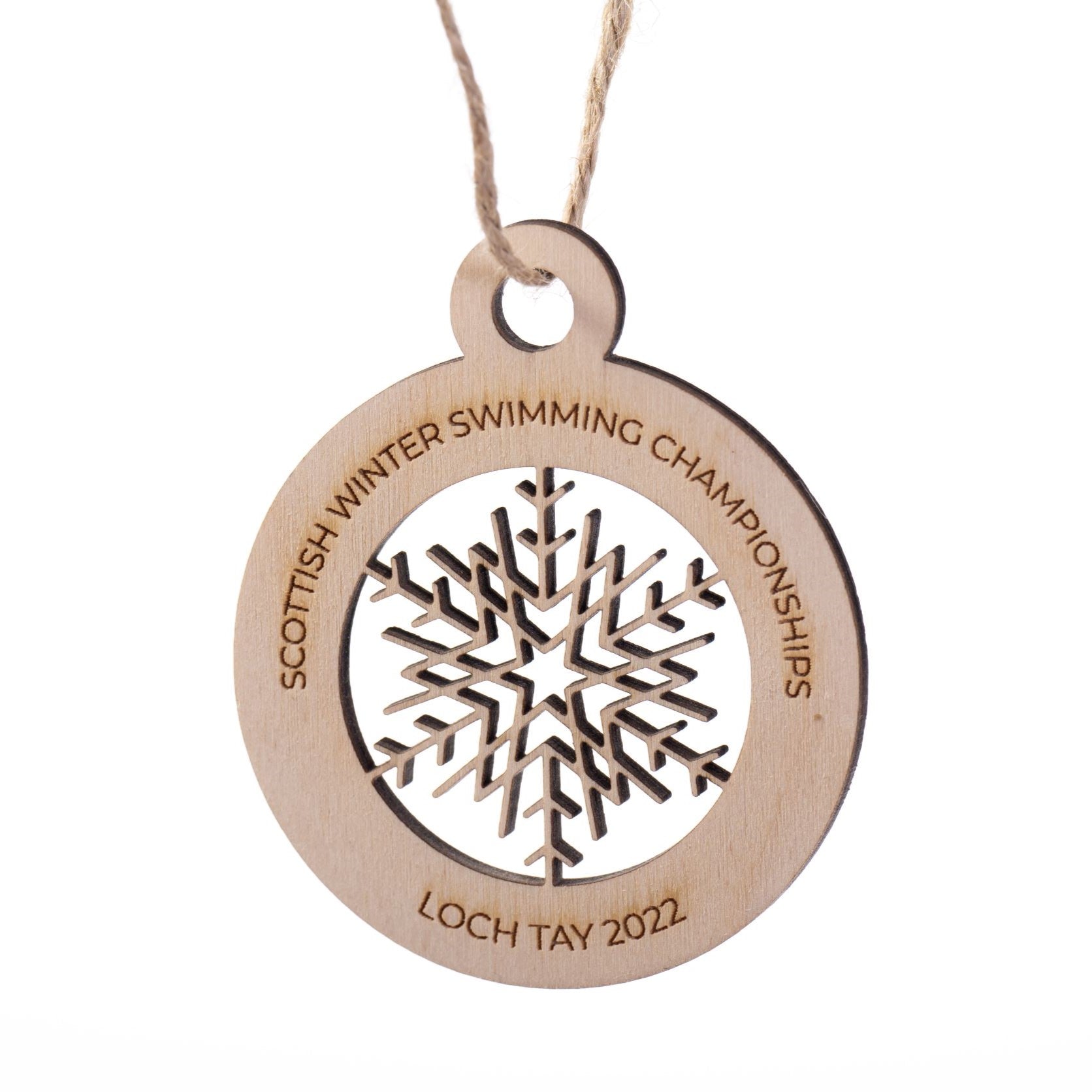 Snowflake Winter Swimming Medal – The Workshop Aberfeldy