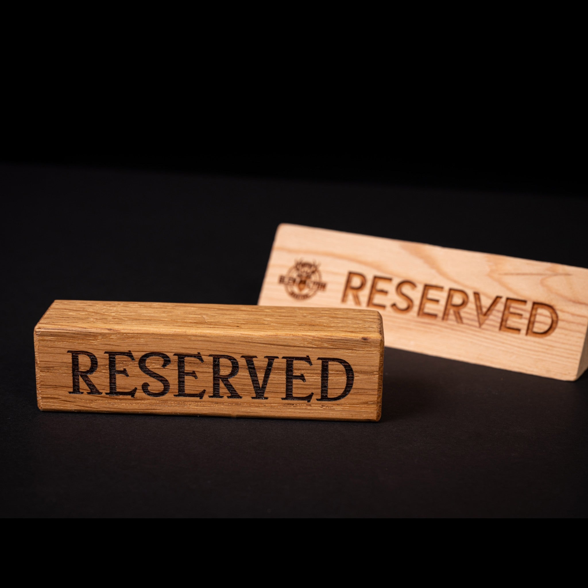 Reserved table signs – The Workshop Aberfeldy