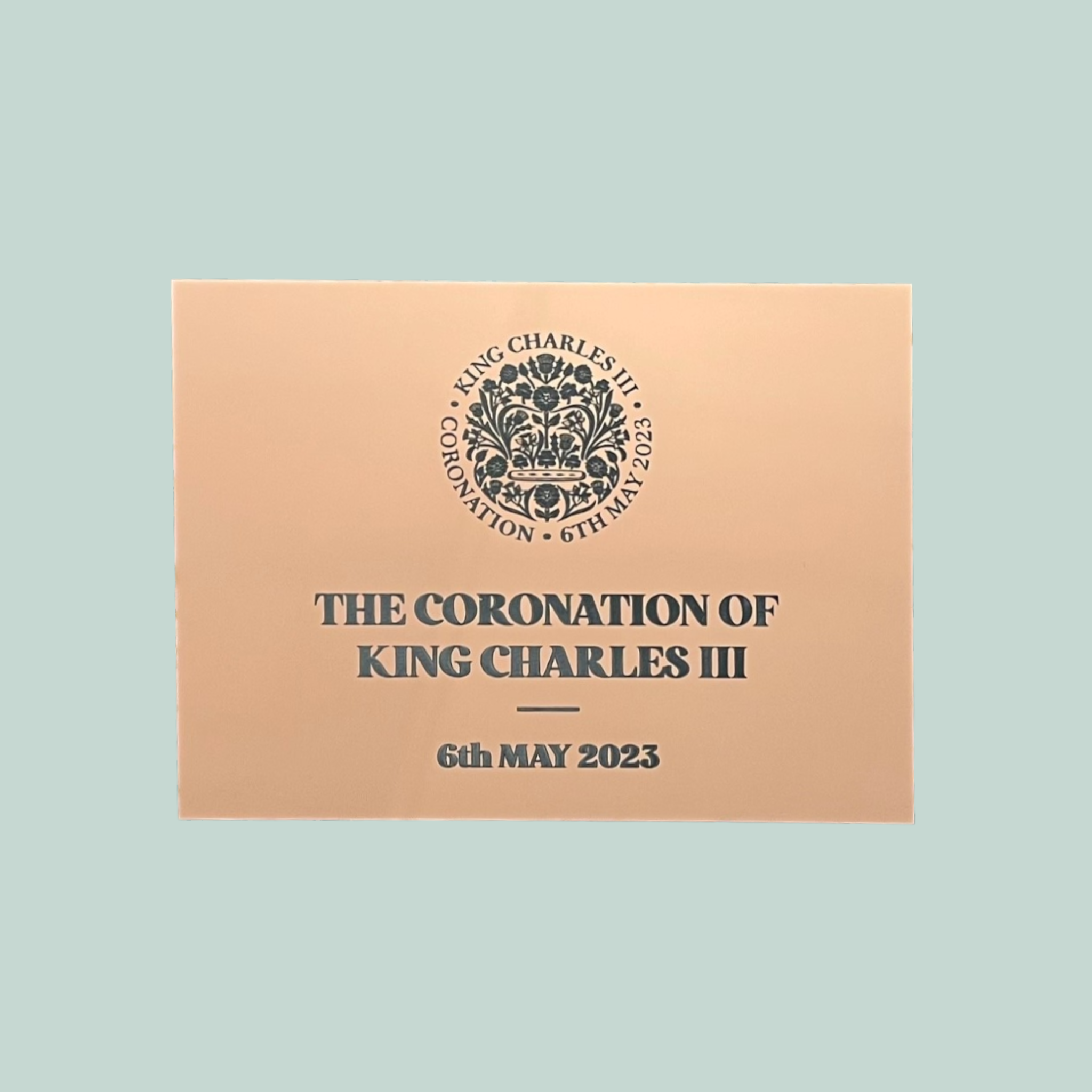 Coronation Commemorative Plaque – The Workshop Aberfeldy